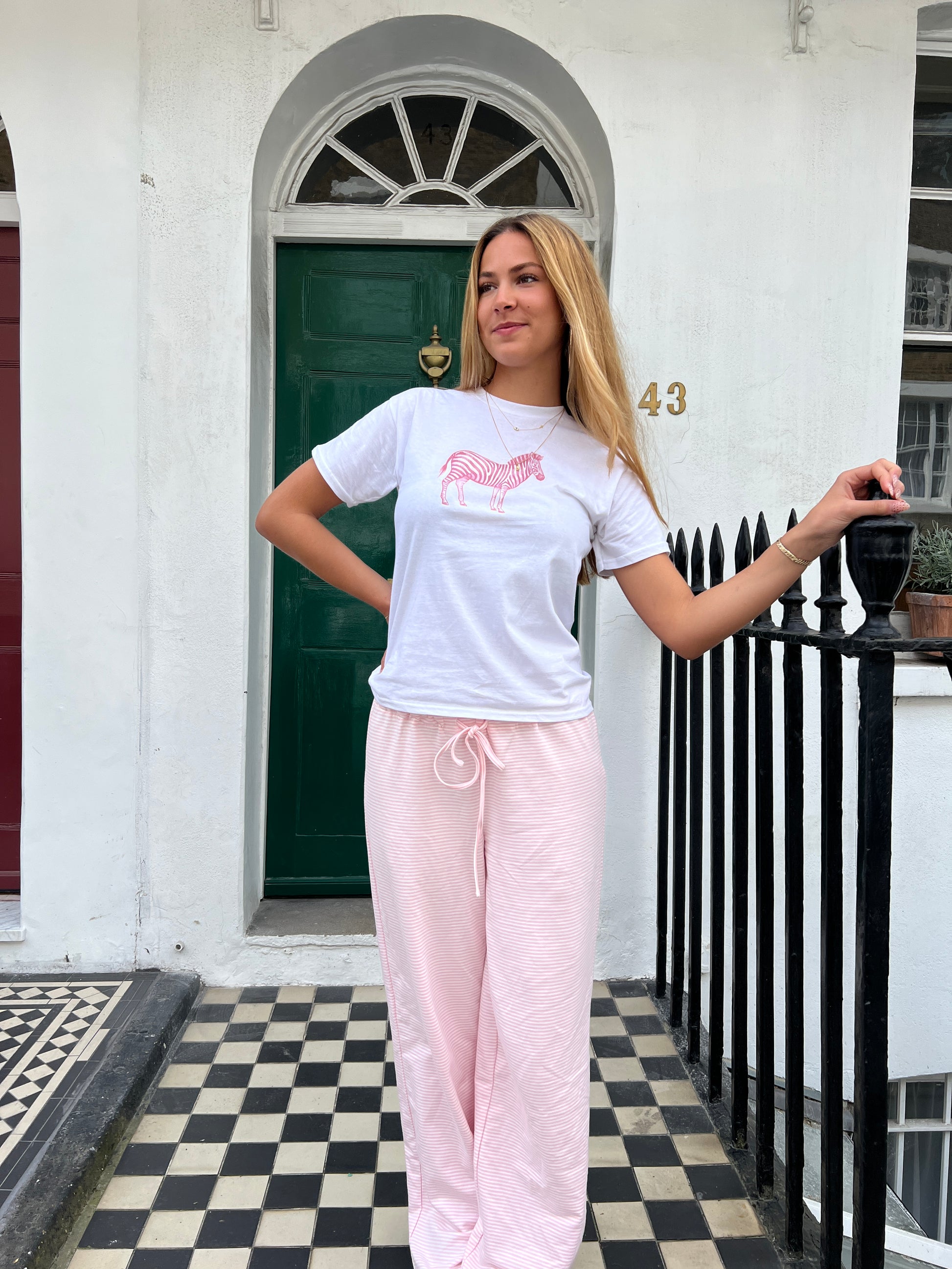 Pink Zebra Tee – Mima Rose