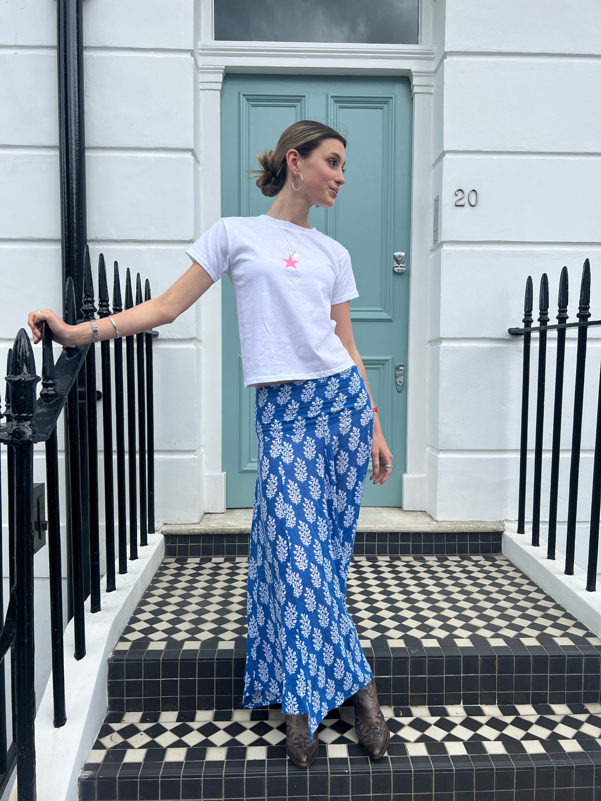 Embroidered Pink Star Tee – Mima Rose