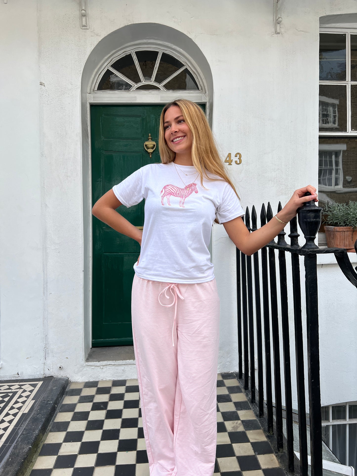 Pink Zebra Tee – Mima Rose