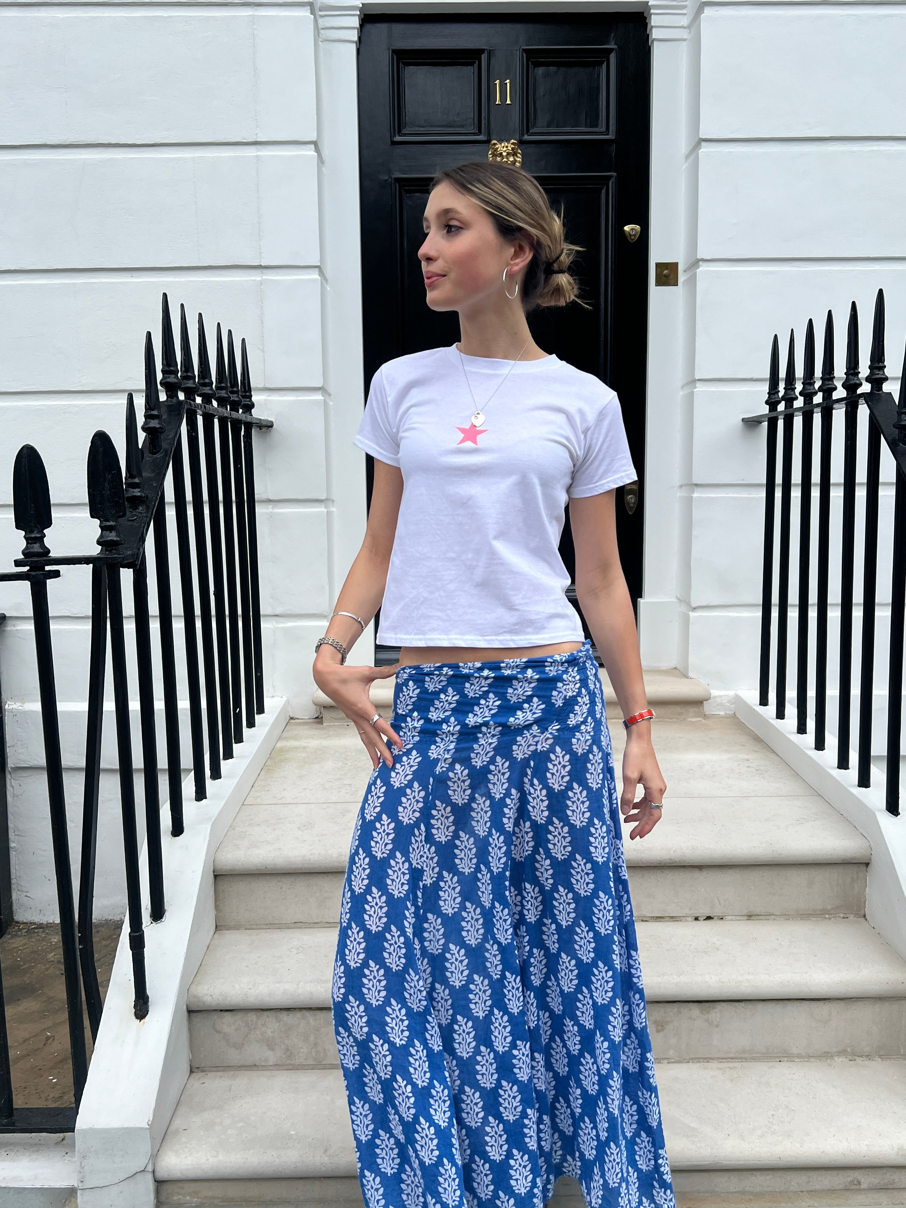 Embroidered Pink Star Tee – Mima Rose